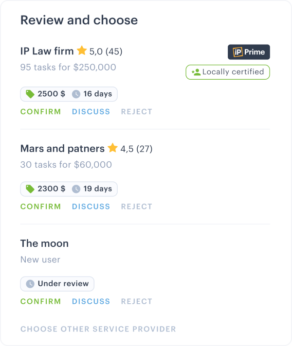 International IP registration. Cheaper. Faster. Easier.